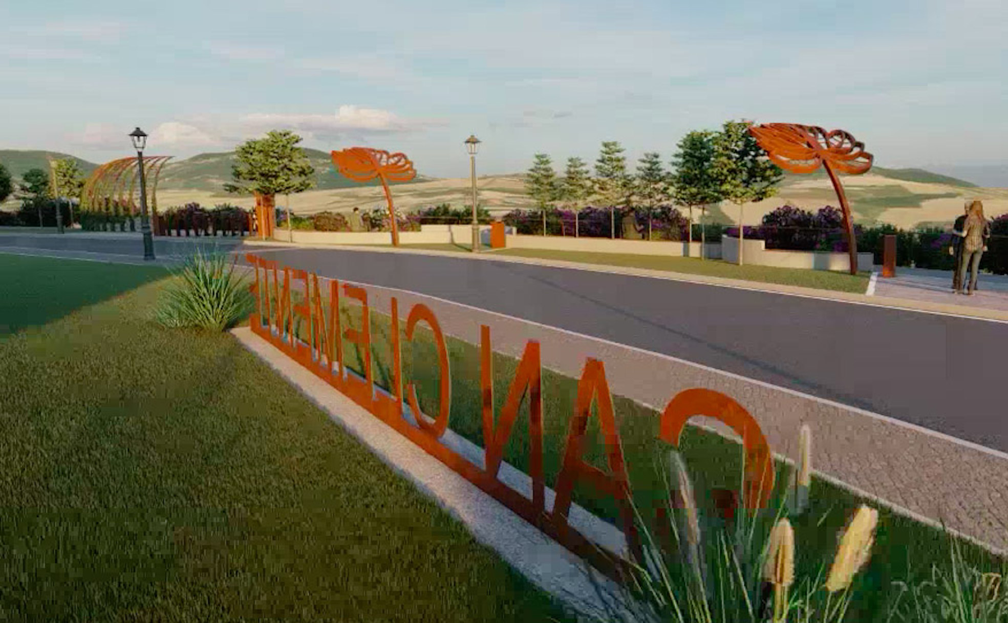 San Clemente, Via Del Castello: ripristino stradale e nuovo arredo urbano